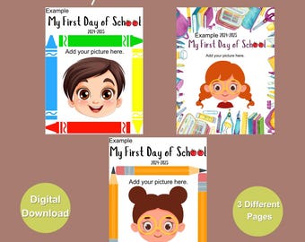 First Day of School Frame Craft Back to School DIY Frame Craft ...