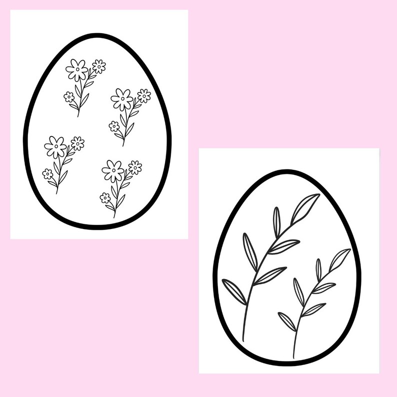 Easter Printable Easter Eggs Coloring Pages Easter Art Easter Craft ...