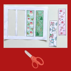 Christmas Coloring Bookmarks Printable Christmas Bookmark Christmas ...