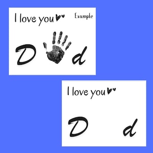 Fathers Day Craft Fathers Day Card DIY Handprint Craft Fathers Day ...