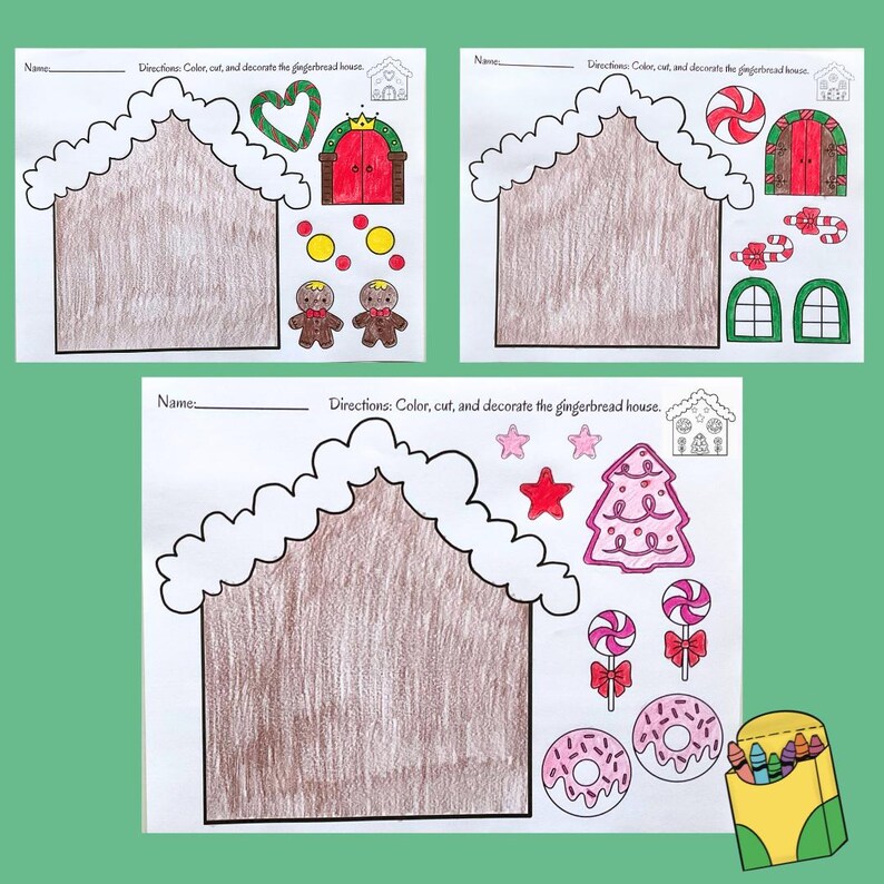Gingerbread House Craft Build A Gingerbread House Christmas Craft Kids ...