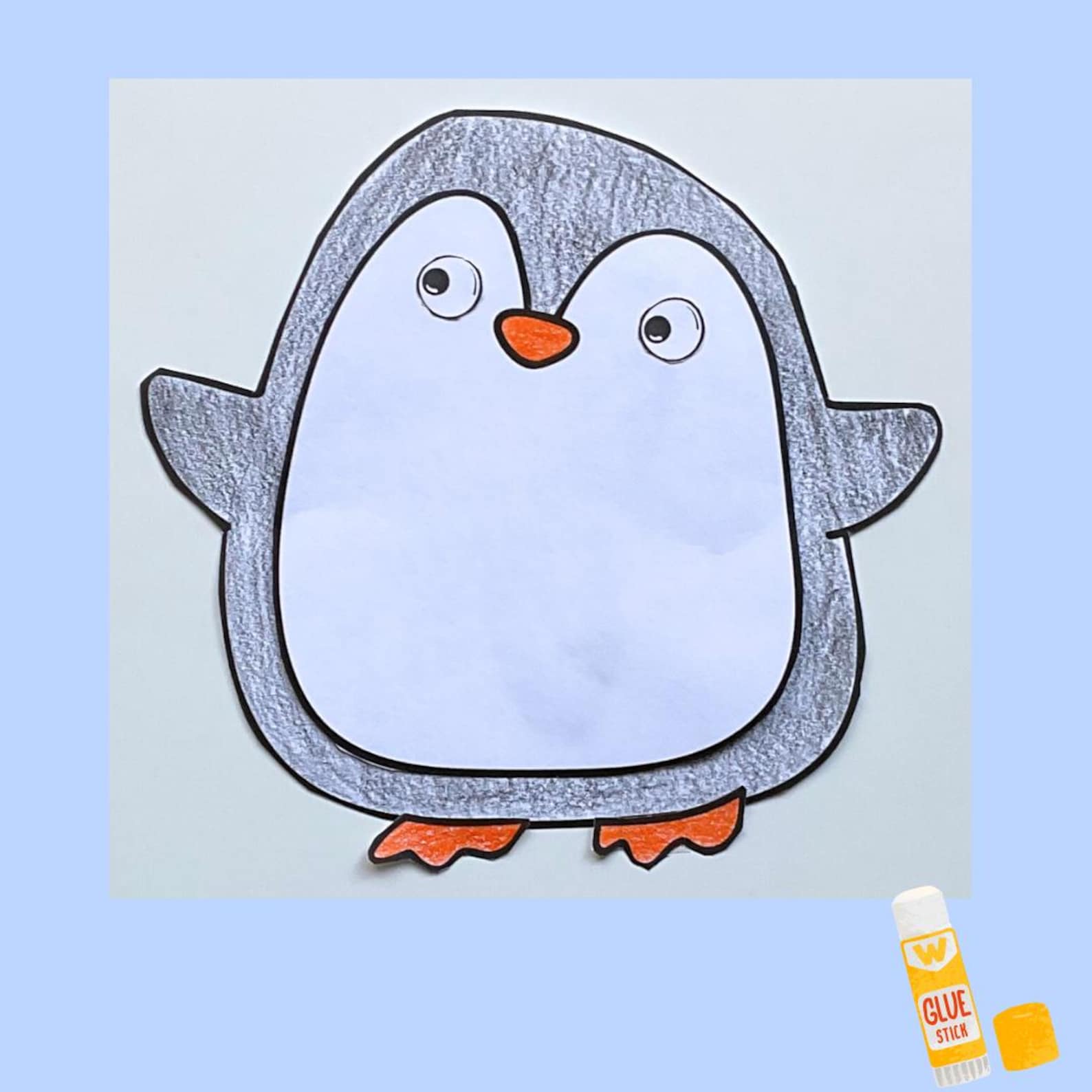 Penguin Craft Template Printable Craft Winter Craft Preschool Craft ...