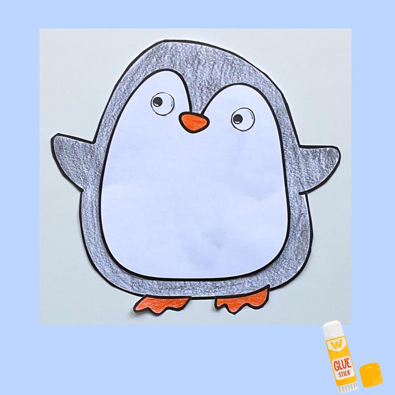 Penguin Craft Template Printable Craft Winter Craft Preschool Craft ...