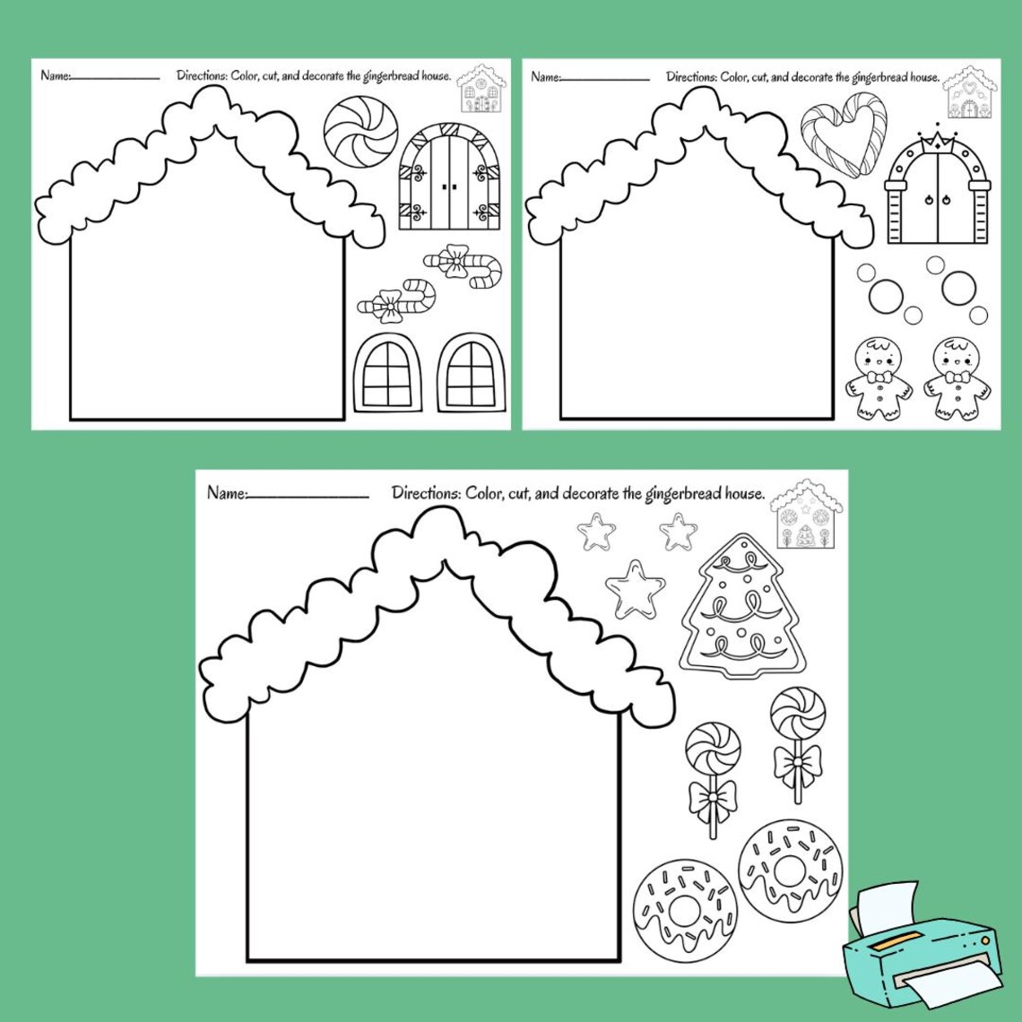 Gingerbread House Craft Build A Gingerbread House Christmas Craft Kids ...