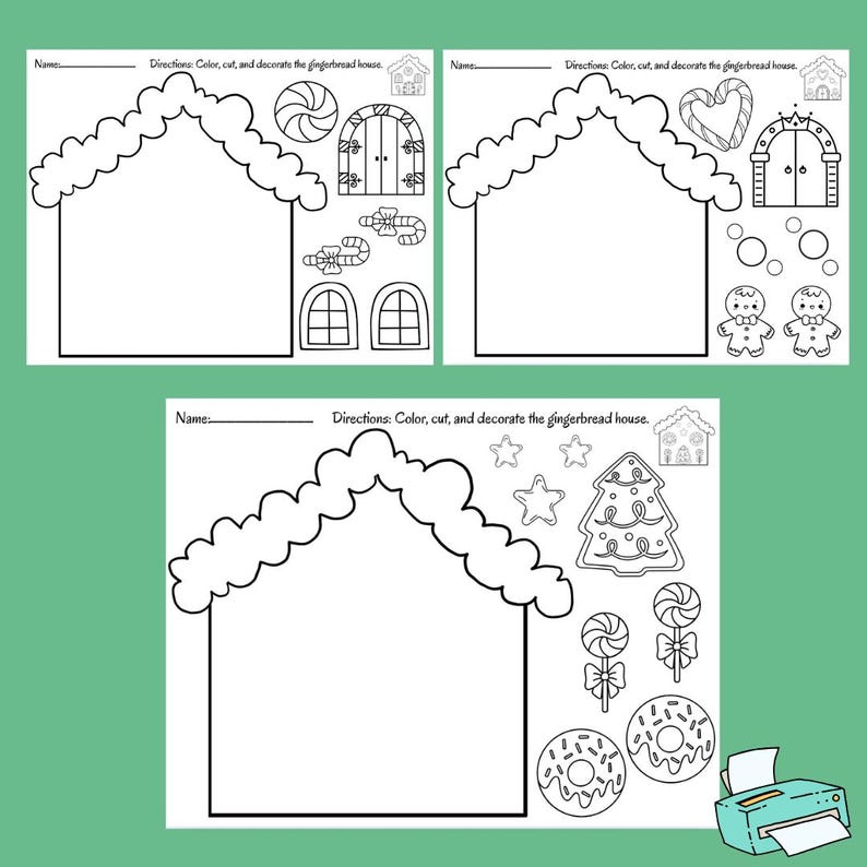 Gingerbread House Craft Build A Gingerbread House Christmas Craft Kids ...