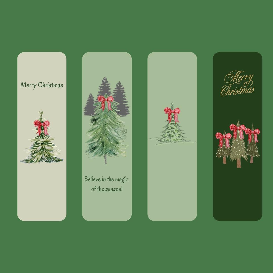 Printable Christmas Book Digital Download Bookmark Printable Gift Book ...