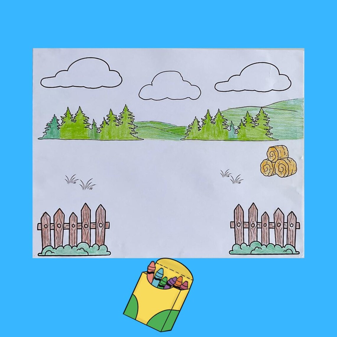 Build A Farm Craft Printable Download Build A Barnyard Farm Craft ...