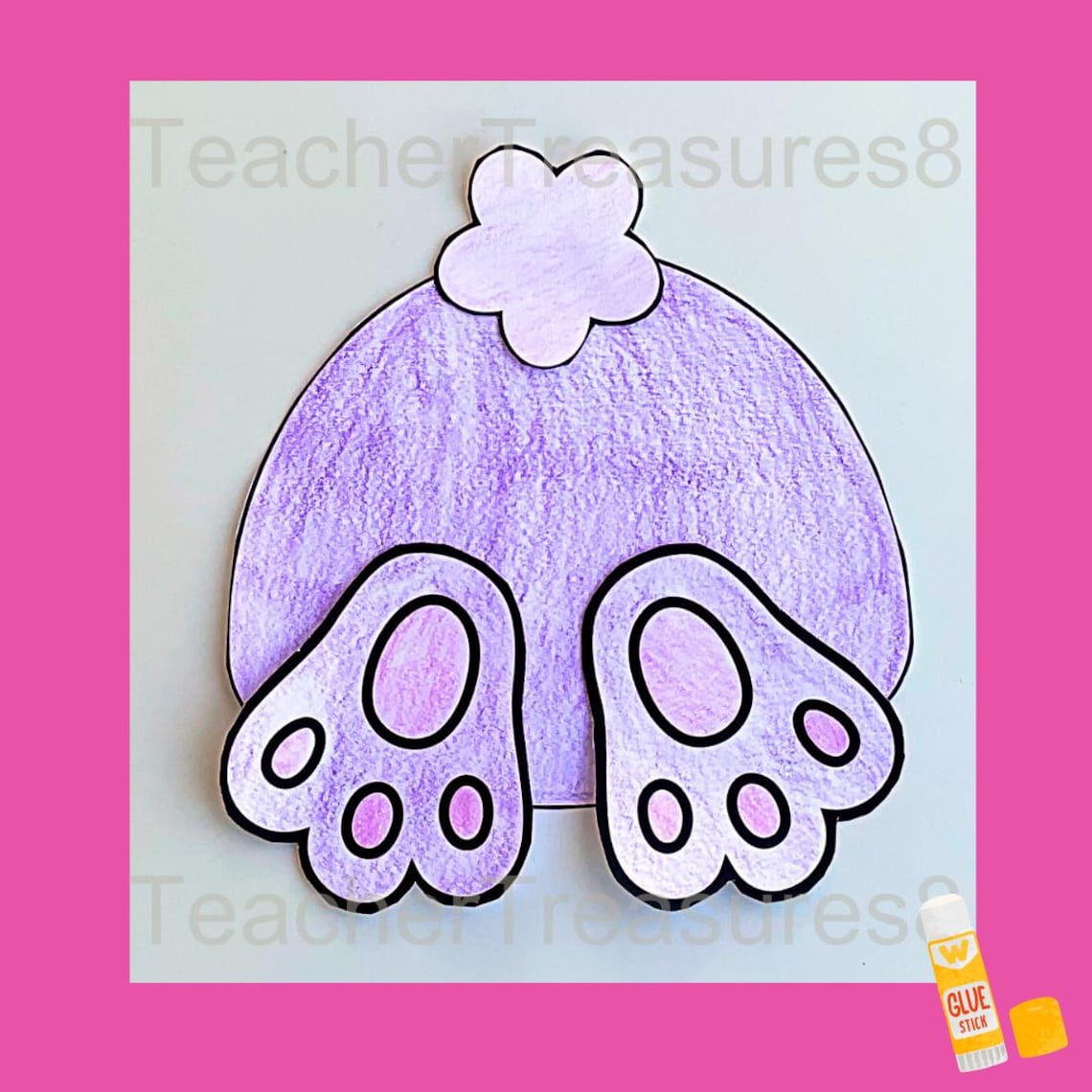 Easter Bunny Craft Printable Easter Bunny Easter Kids Craft DIY Kids ...