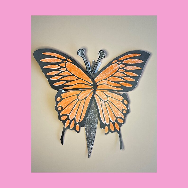 Build A Butterfly Craft Printable Activity Kids Spring Craft DIY Craft ...