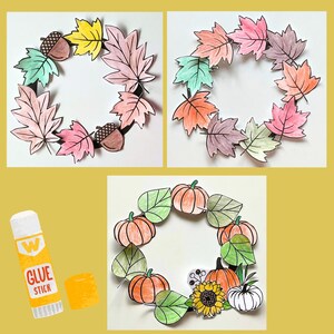 Fall Wreath Craft Build a Wreath Autumn Wreath DIY Fall Craft Fall Leaf ...