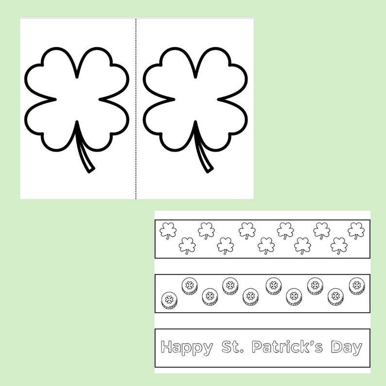 St Patricks Paper Crown Headband, St Patricks Day Paper Crown, St ...