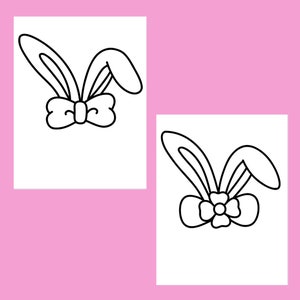 Easter Paper Crown Headband Bunny Rabbit Crown Easter Craft Preschool ...