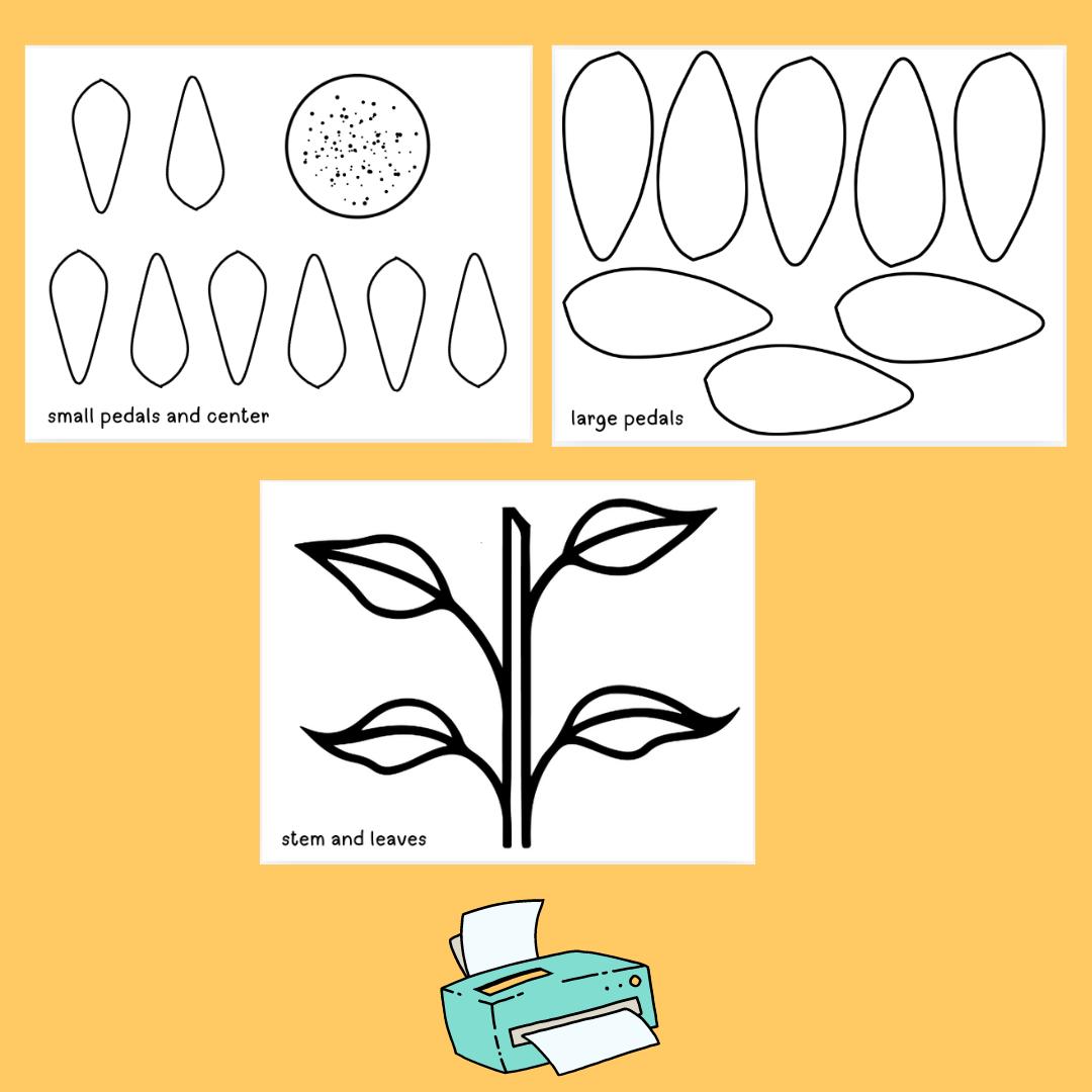 Build a Sunflower Sunflower Craft DIY Sunflower Craft Sunflower ...