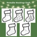 Printable Christmas Craft, Stocking Template, Christmas Crafts ...