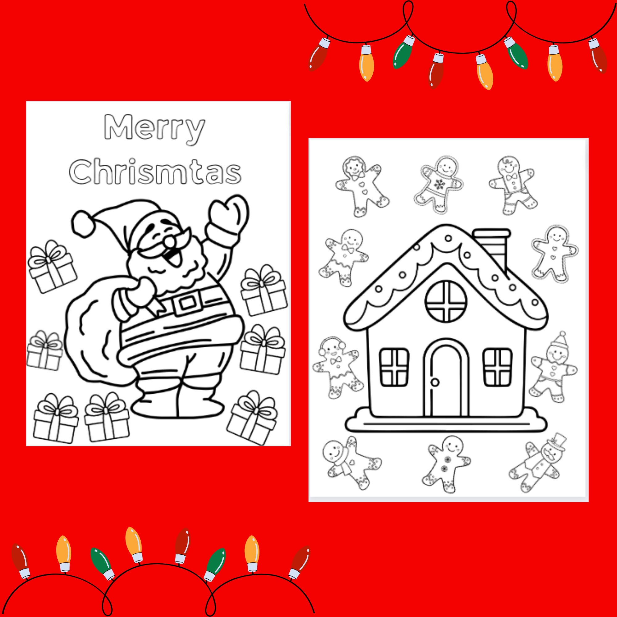 Christmas Coloring Page, Christmas Activities for Kids, Christmas ...