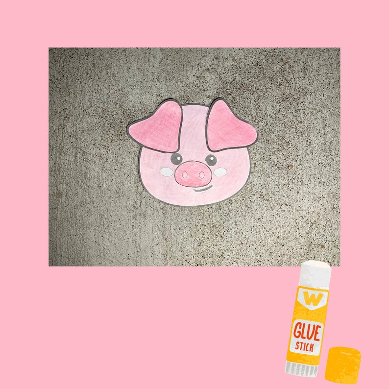 Build A Pig Craft Printable Activity Summer Craft Homeschool Activity ...