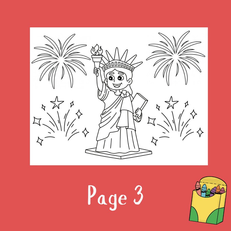 4th of July Coloring Page Independence Day Printable Coloring ...