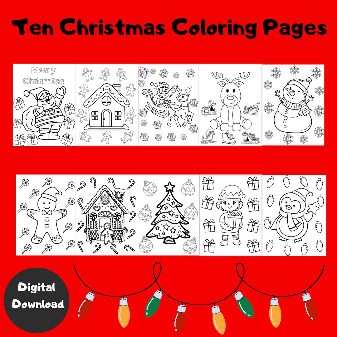 Christmas Coloring Page, Christmas Activities for Kids, Christmas ...