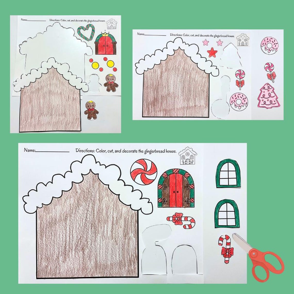 Gingerbread House Craft Build A Gingerbread House Christmas Craft Kids ...