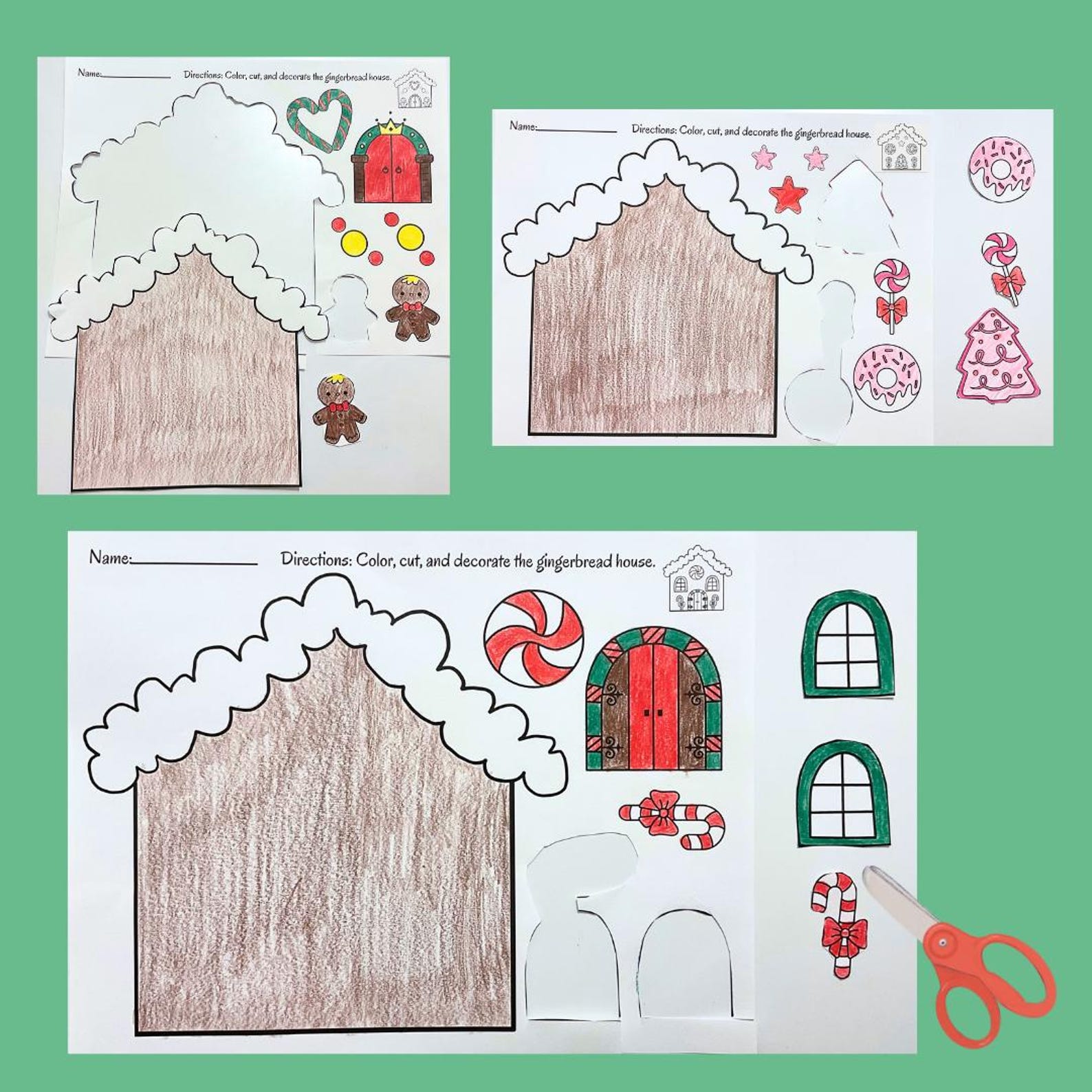 Gingerbread House Craft Build A Gingerbread House Christmas Craft Kids ...