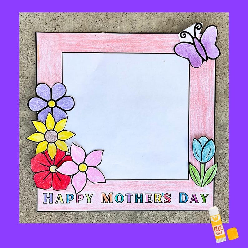 Mother’s Day Craft Mothers Day Frame Mothers Day Kids Craft Gift for ...