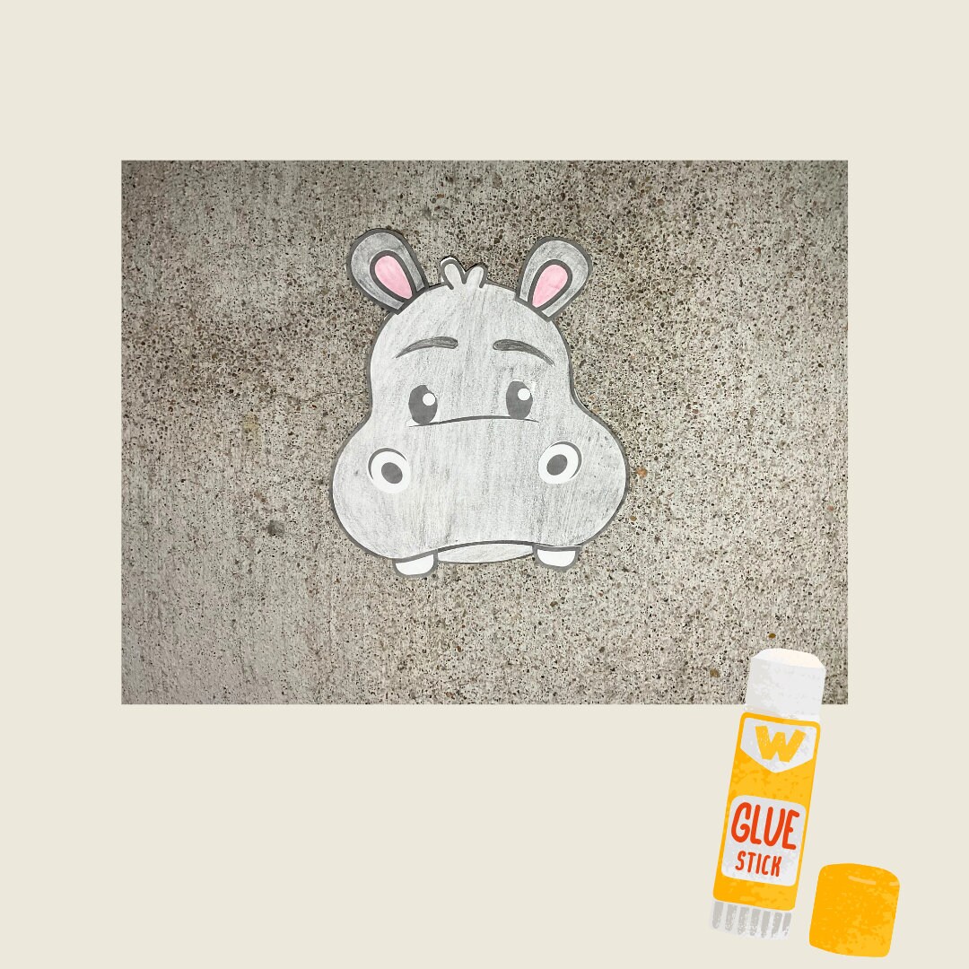 Build A Hippopotamus Craft Printable Activity Summer Craft Homeschool ...