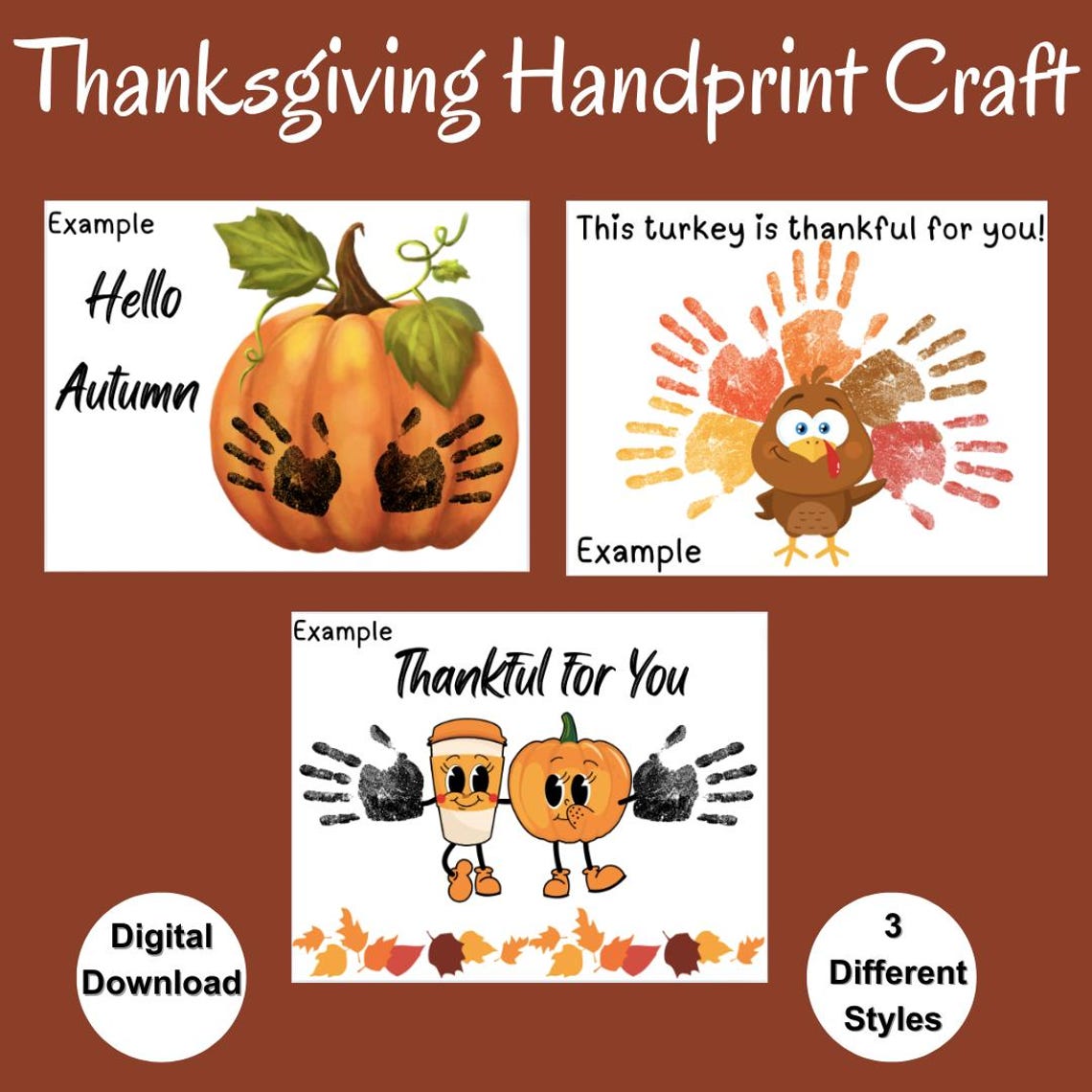 Thanksgiving Handprint Craft Fall Handprint Craft Thanksgiving Craft ...