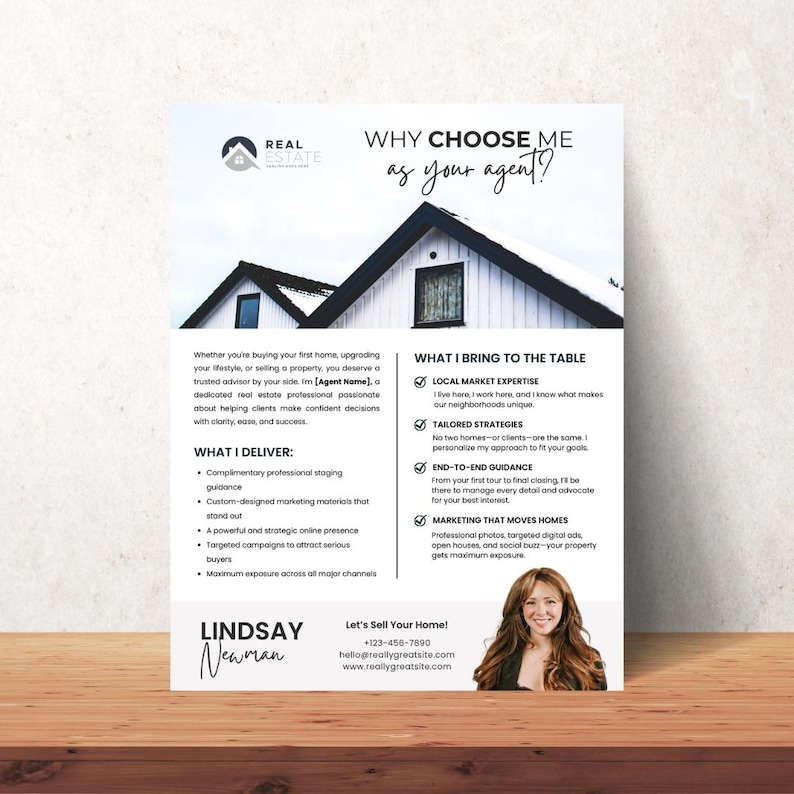 Real Estate Agent Introduction Flyer Bundle | Canva Templates for ...