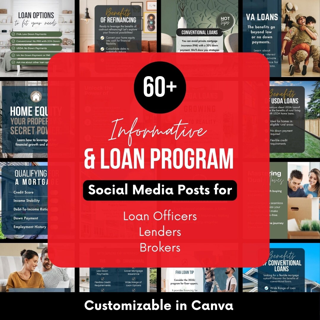 Loan Officer Marketing - Informative & Loan Program Social Media ...