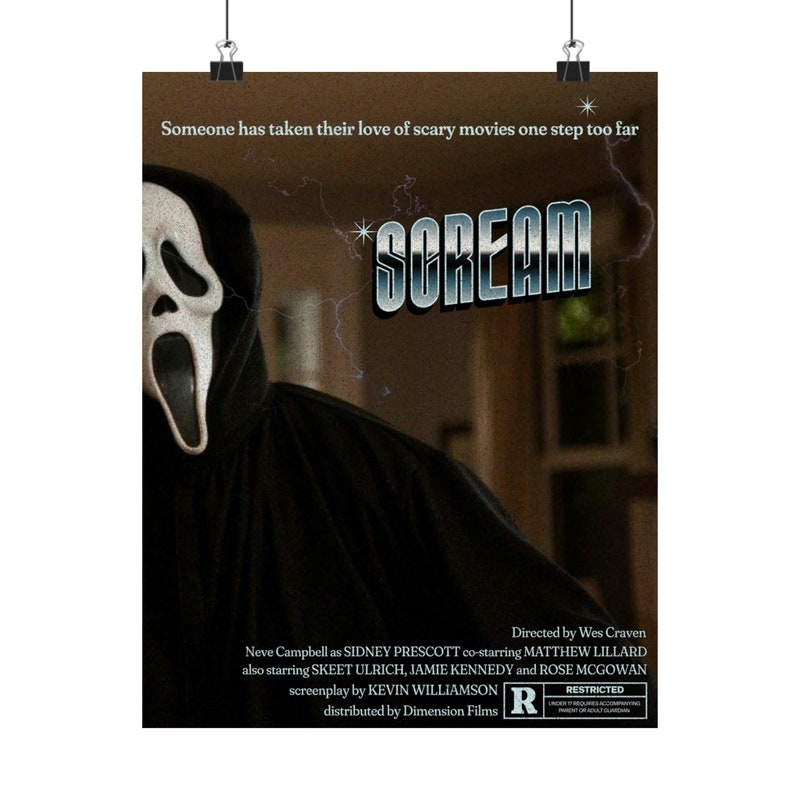 Ghostface Poster - Etsy