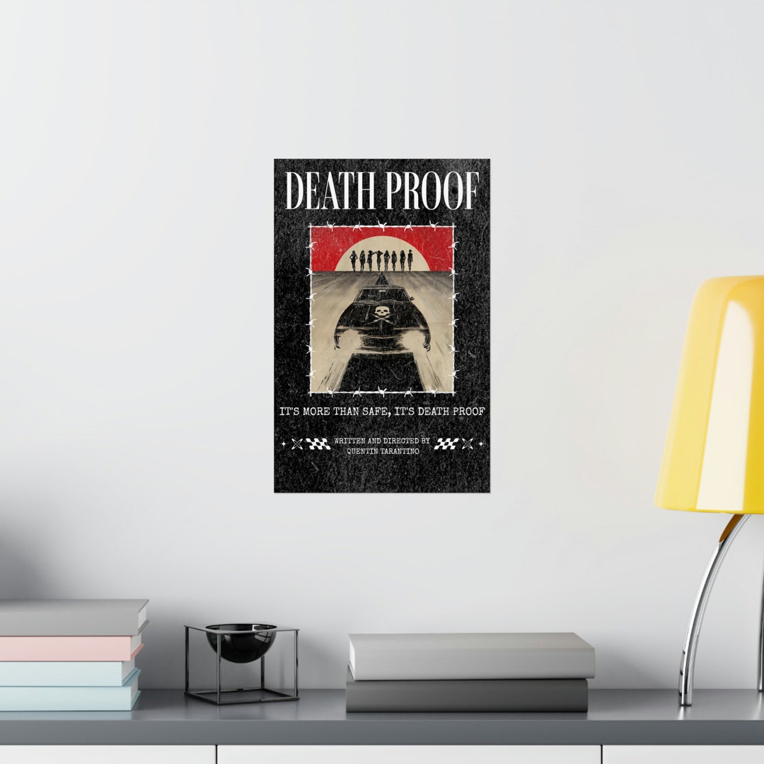 Death Proof Poster, Matte Vertical Poster Quentin Tarantino Poster - Etsy