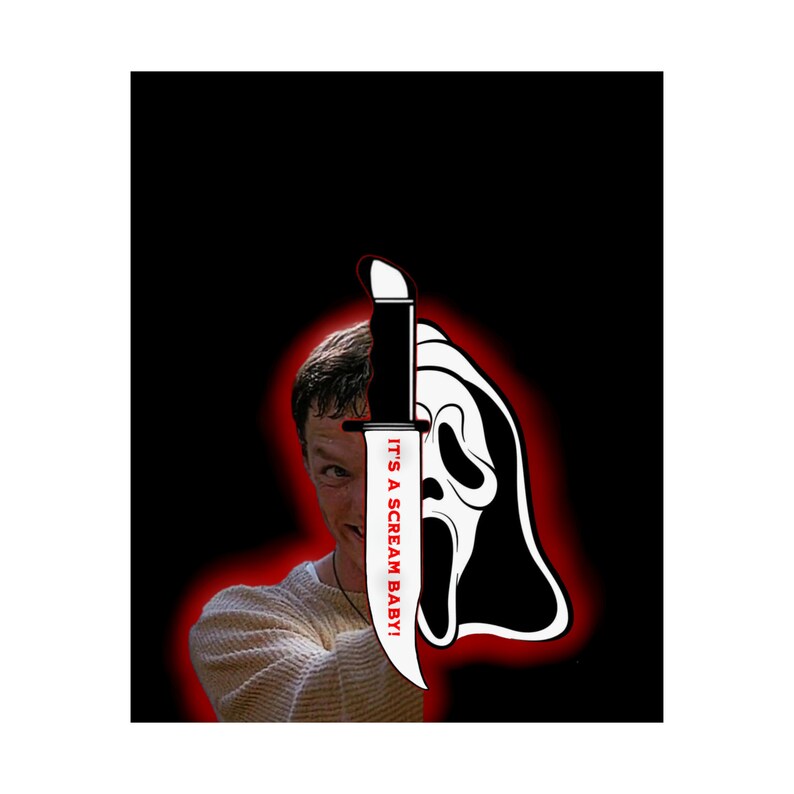 Stu Macher Poster, Matte Vertical Poster, Scream Poster, Horror Movie ...
