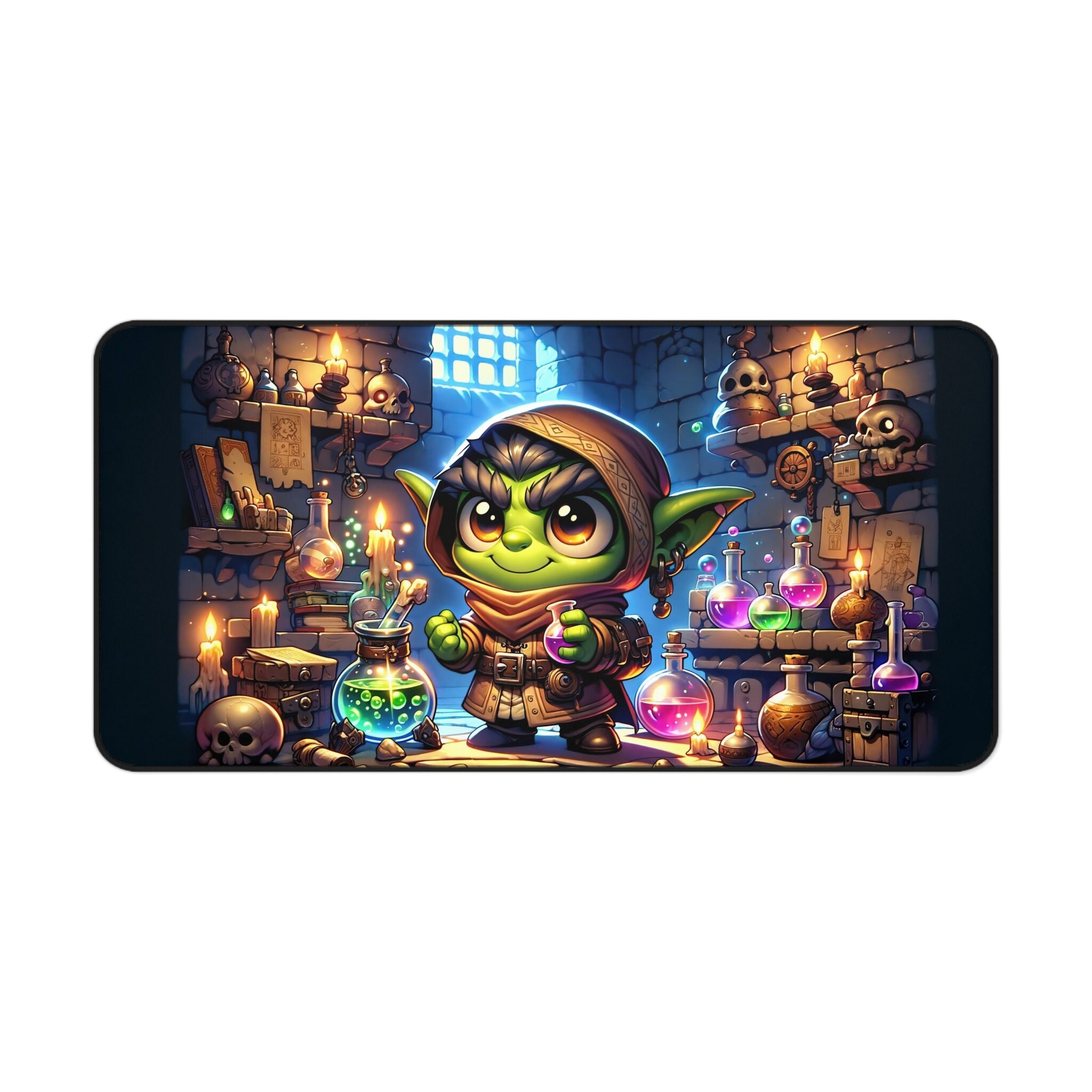 Cute Chibi Goblin Alchemist in Dungeon D&D Gaming Mat Desk Mat Mouse ...