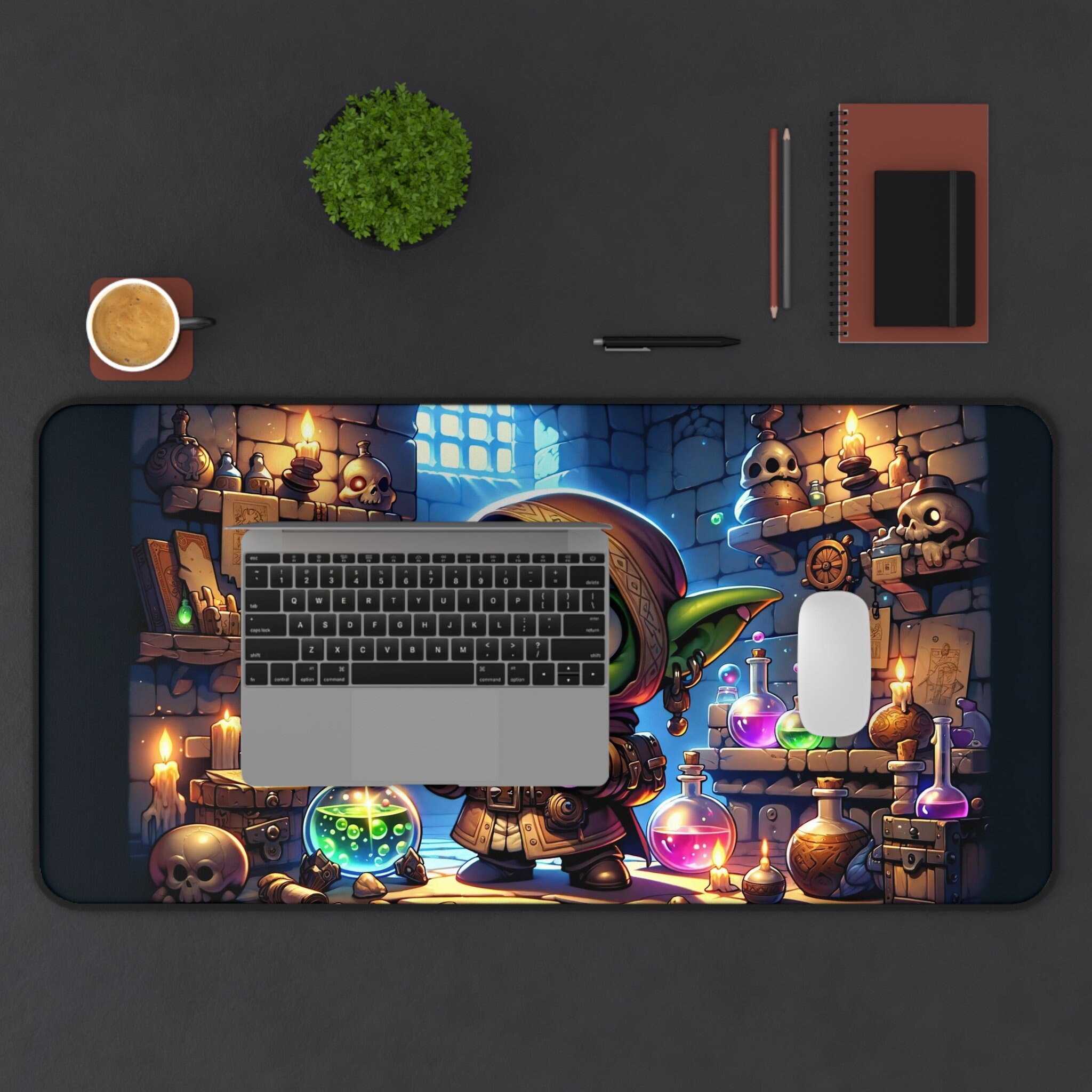 Cute Chibi Goblin Alchemist in Dungeon D&D Gaming Mat Desk Mat Mouse ...