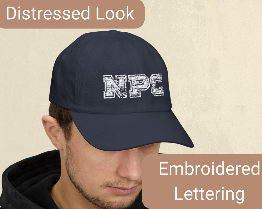 Embroidered NPC Hat for TTRPG Fans NPC Cap for Tabletop Gamers Geeky ...