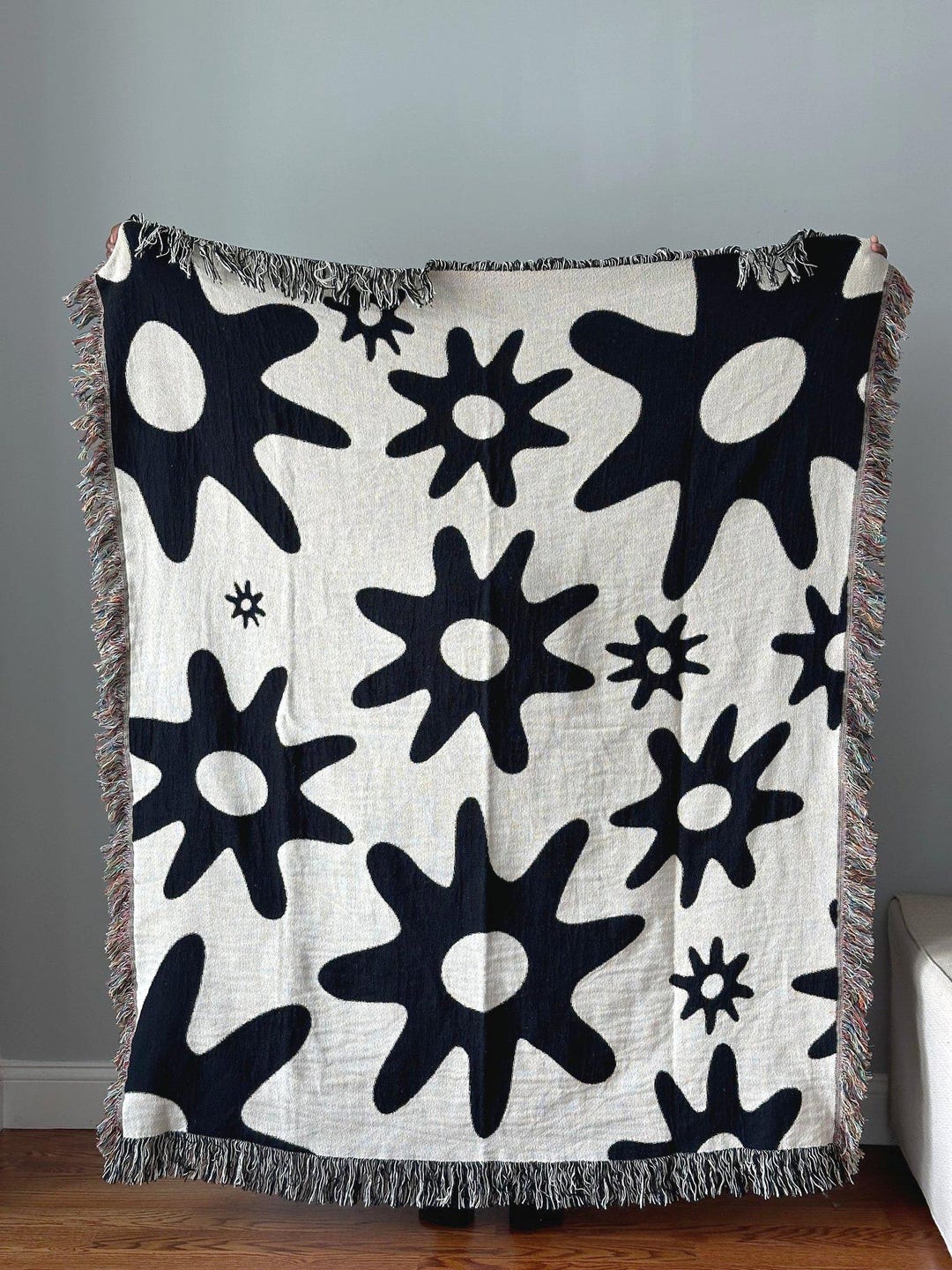 Nsoromma Star Adinkra Symbol Woven Jacquard Throw Blanket Tapestry ...