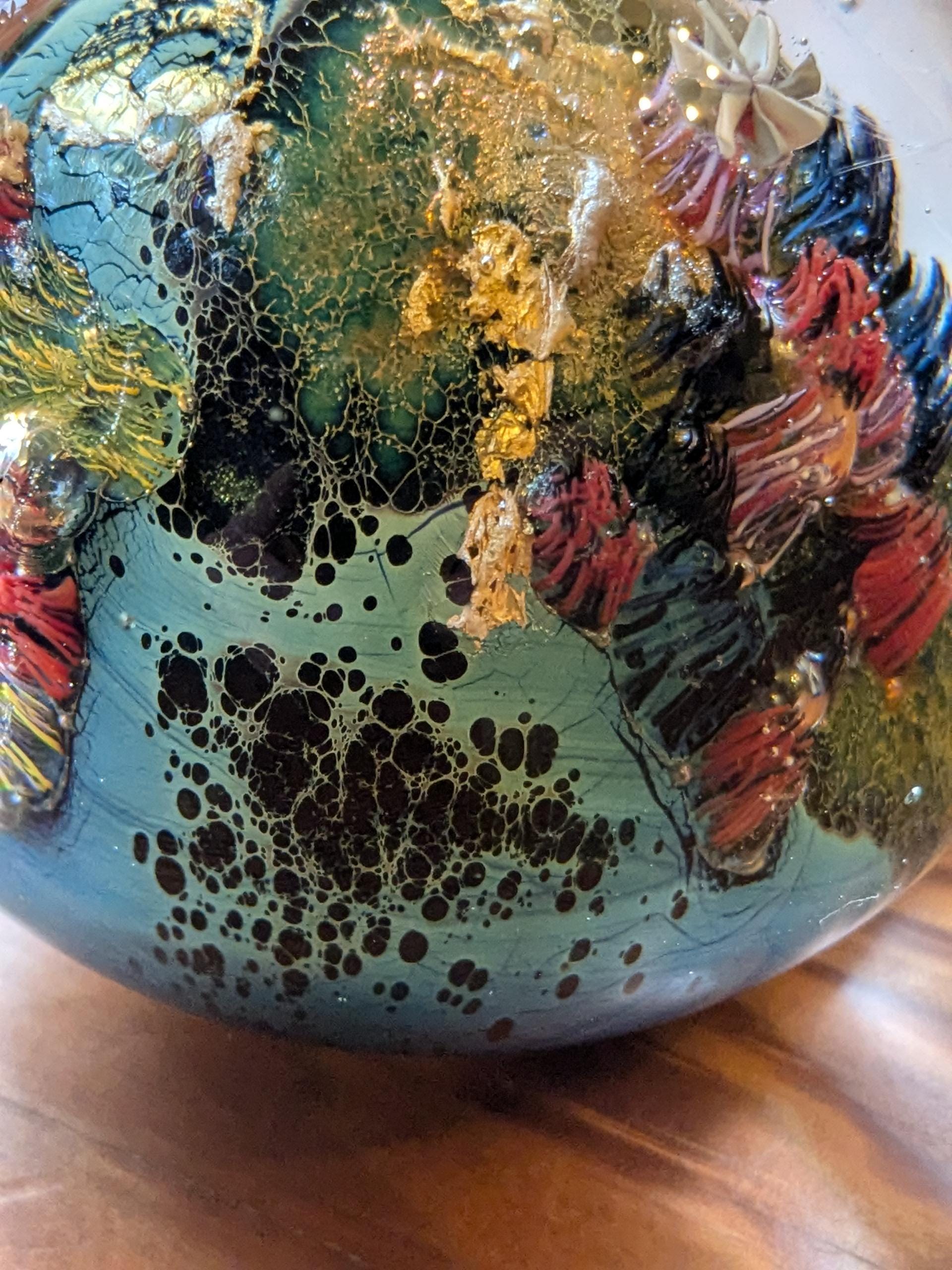Josh Simpson Inhabited Planet 1992 Signed Paperweight. - Etsy