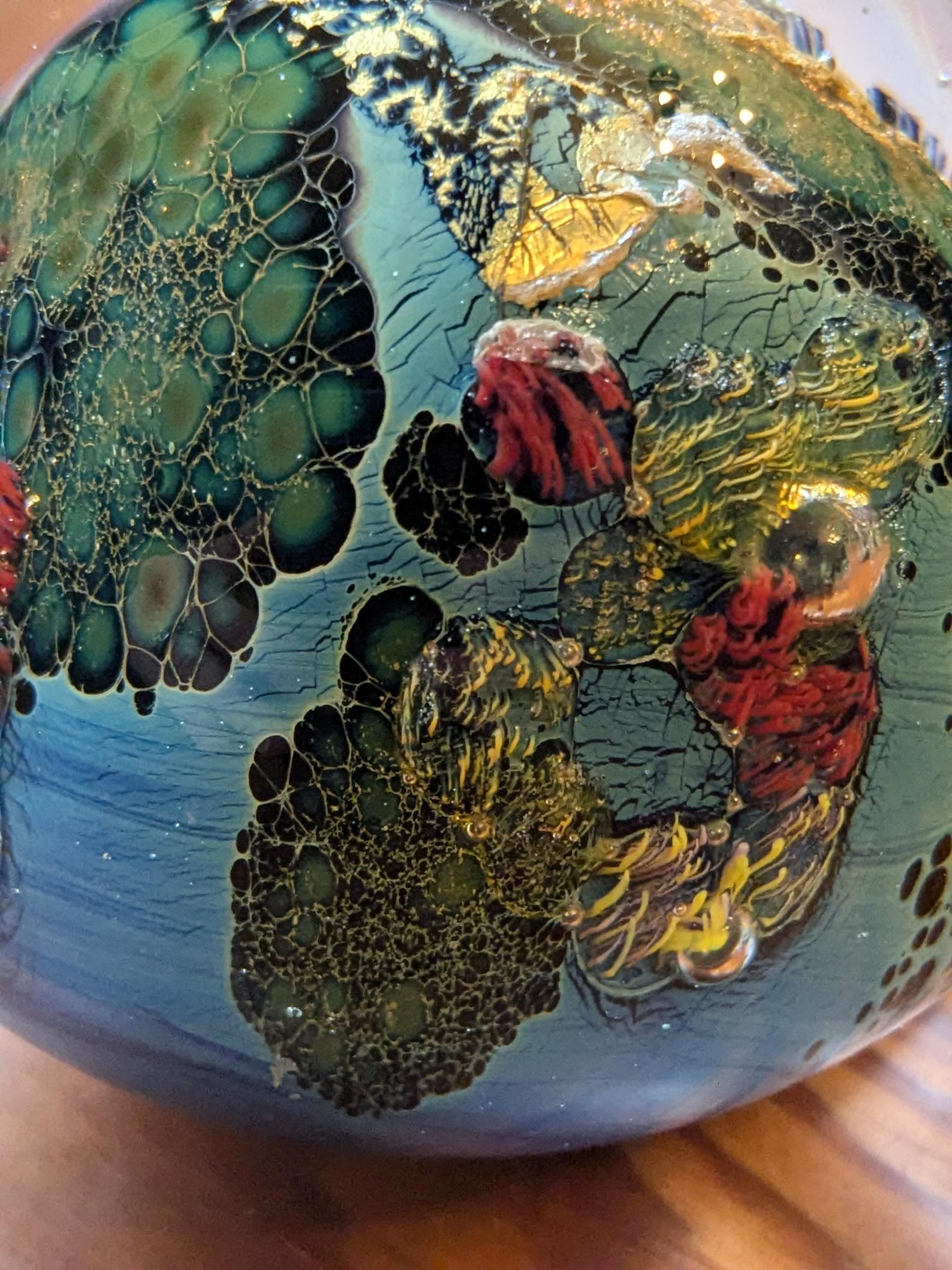 Josh Simpson Inhabited Planet 1992 Signed Paperweight. - Etsy