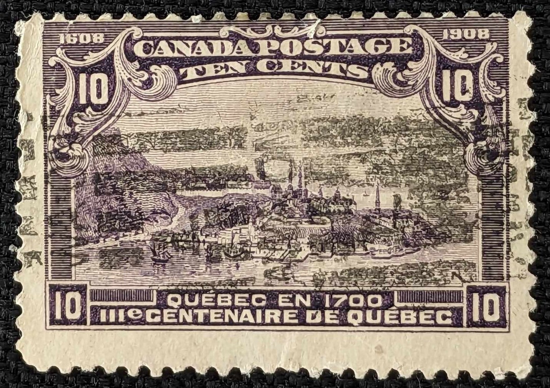 1908, CANADA STAMP 101, 1608-1908 Quebec in 1700, 3rd Centenary of ...