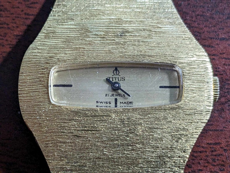 TITUS WATCH for Men, Swiss Mechanical Movement, 21 Stones, 1970s, Works ...