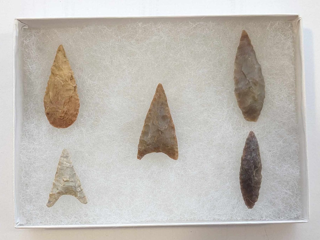 5 ARROW POINTS in Neolithic Flint 6000 to 4000 Years BC - Etsy