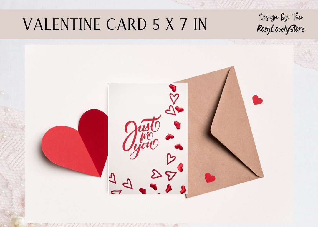Printable Valentine Day Card, Gift for Her and Him, Love Card ...