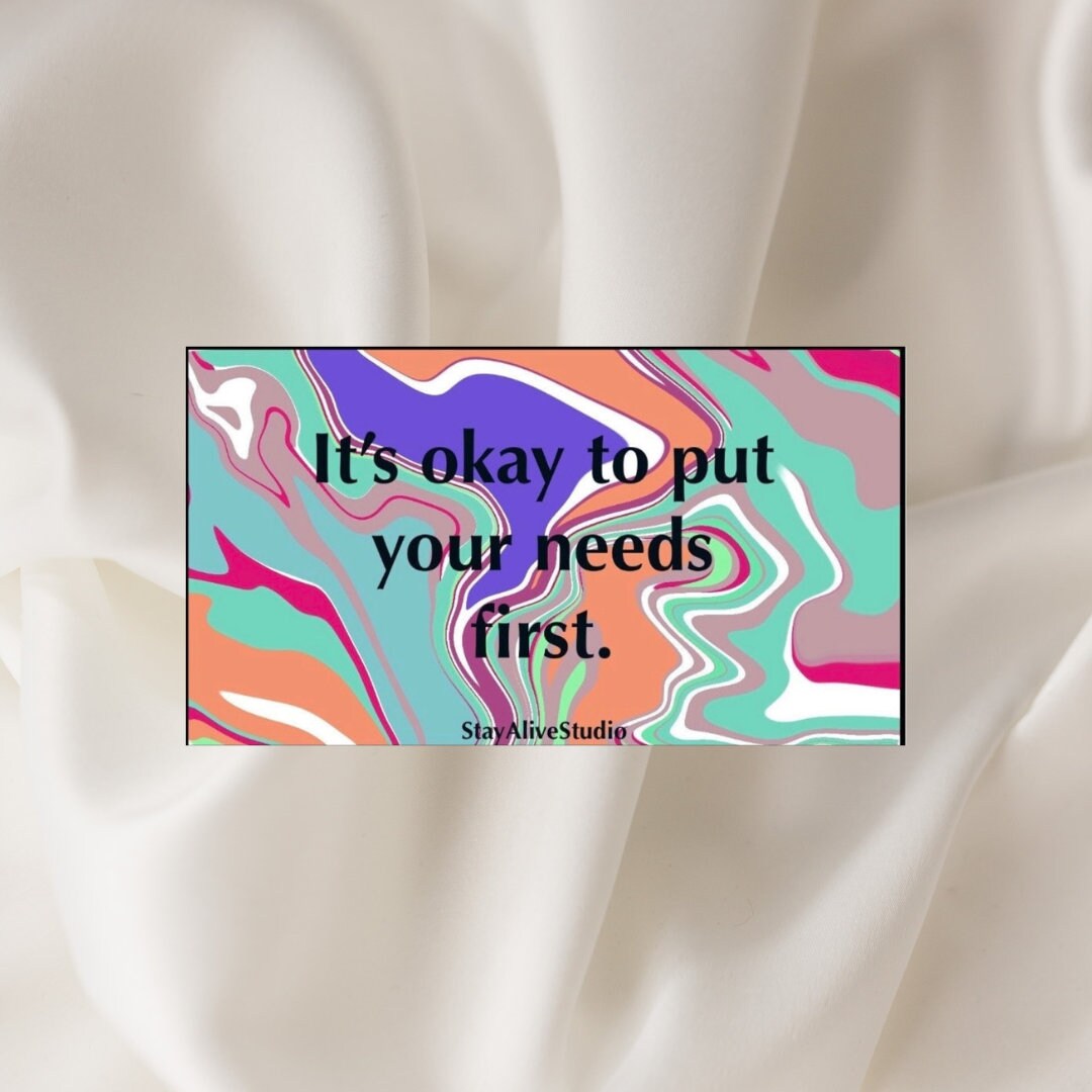 It's Okay to Put Your Needs First Sticker Minority Mental Health ...