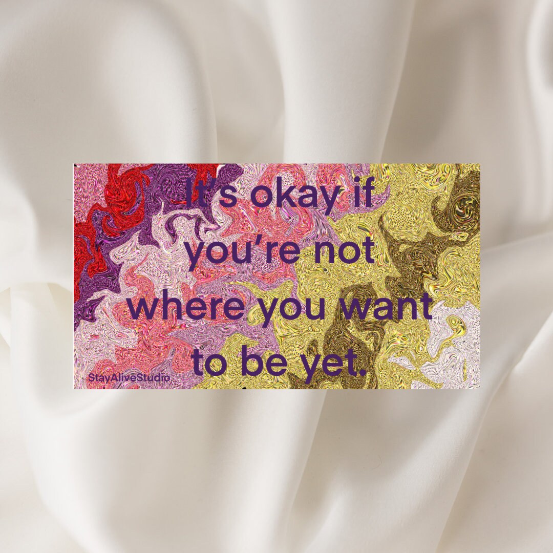 It's Okay Sticker Minority Mental Health Substance Use Disorder ...