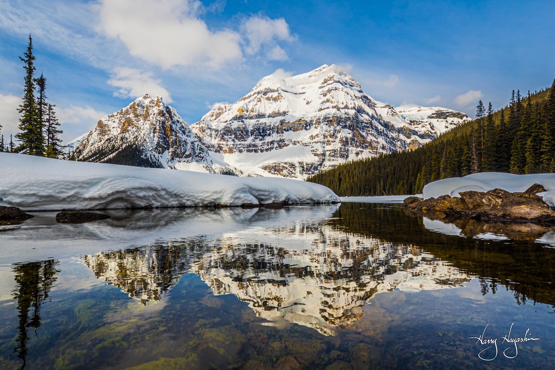 Banff National Park, Shadow Lake, Mt. Ball, Mountain Reflection, Lake ...