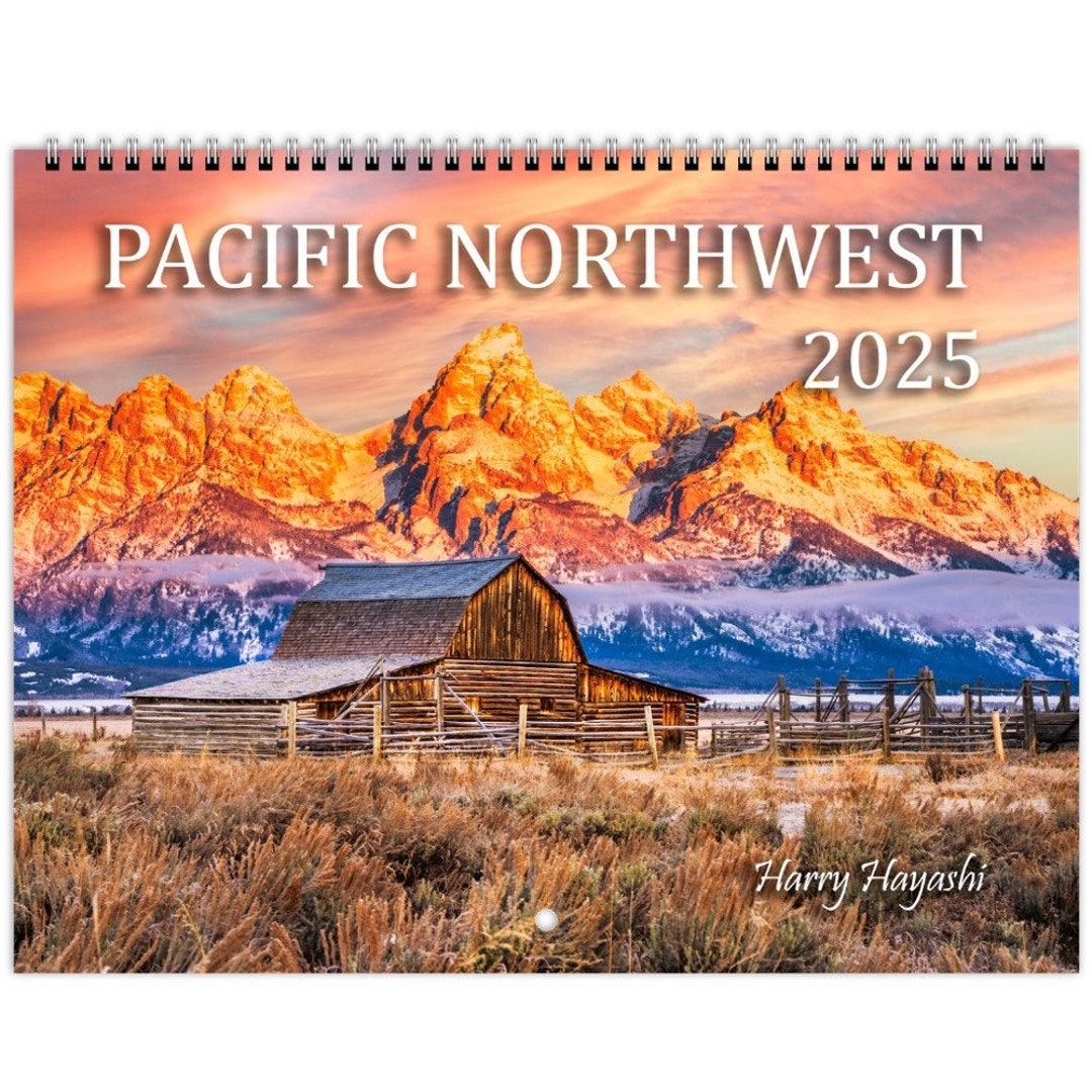 Pacific Northwest 2025 Calendar - Sunday Start - Etsy