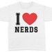 I Love Nerds Shirt | I Heart Nerds Baby Tee | Y2K Women's Fitted Tee ...
