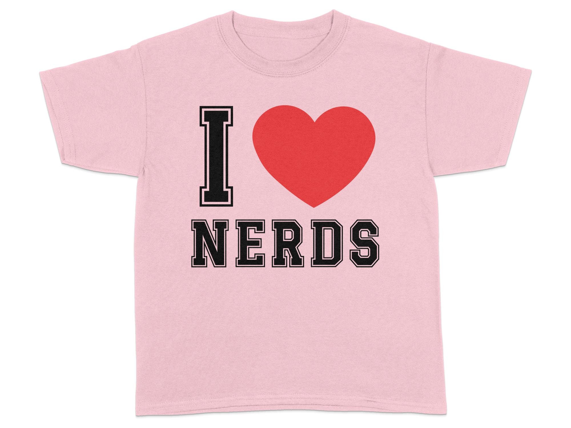I Love Nerds Shirt | I Heart Nerds Baby Tee | Y2K Women's Fitted Tee ...