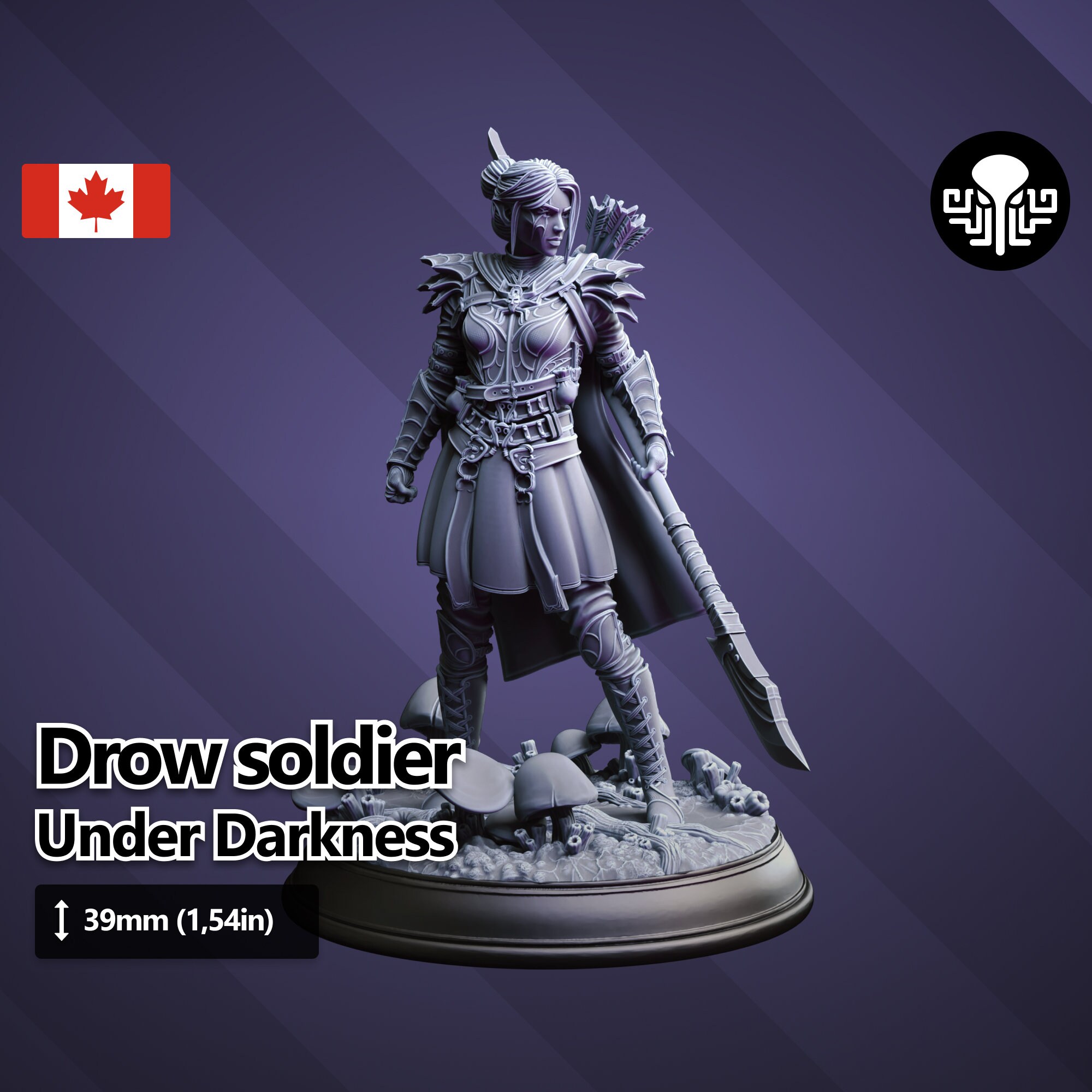 Female Drow Soldier Collection : Under Darkness 32mm Scale Dnd ...