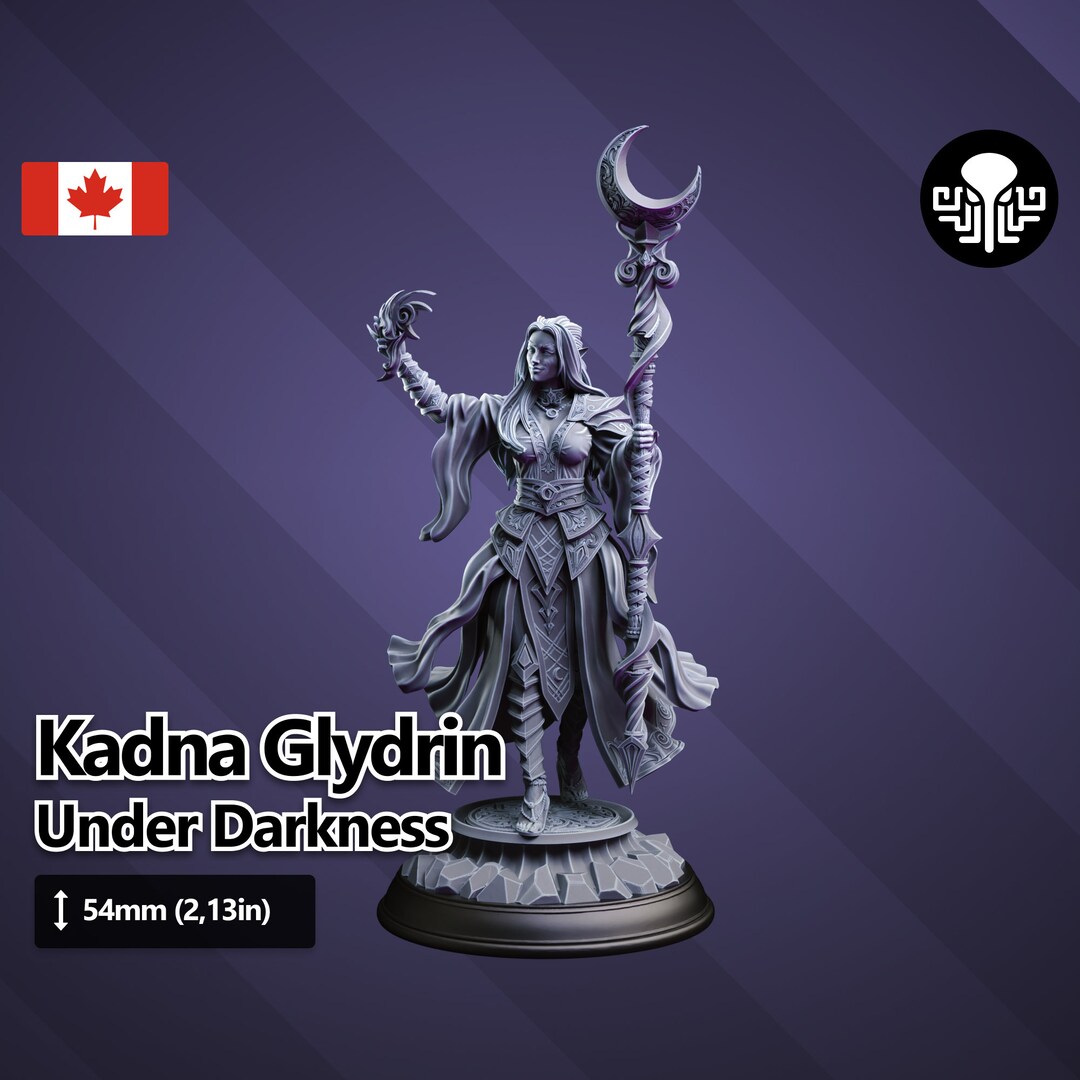 Drow Moon Cleric Collection : Under Darkness 32mm Scale Dnd Unpainted ...